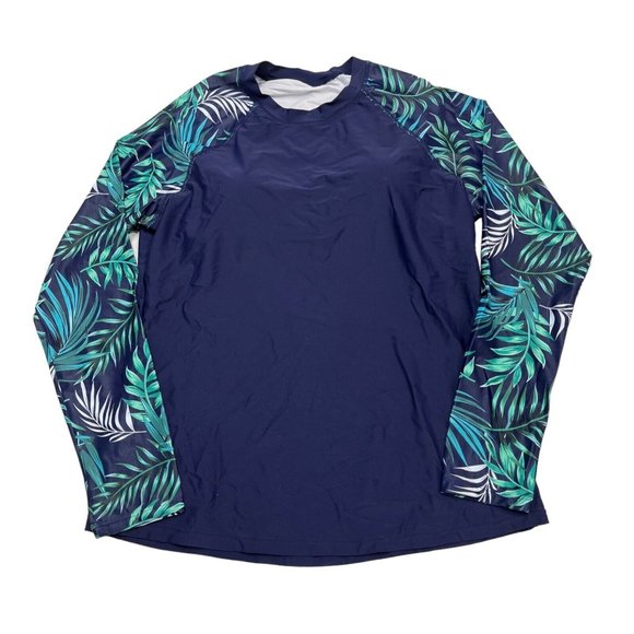 Daci | Swim | Daci Womens Xl Rash Guard Long Sleeve Swimsuit W Bra Navy ...